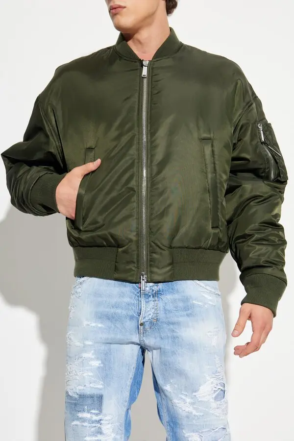 Dsquared2 Insulated Bomber Jacket - Green