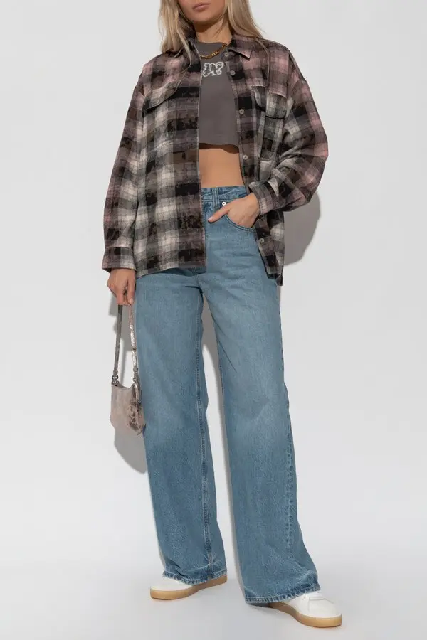 Palm Angels Checked Pattern Shirt - Multicolour