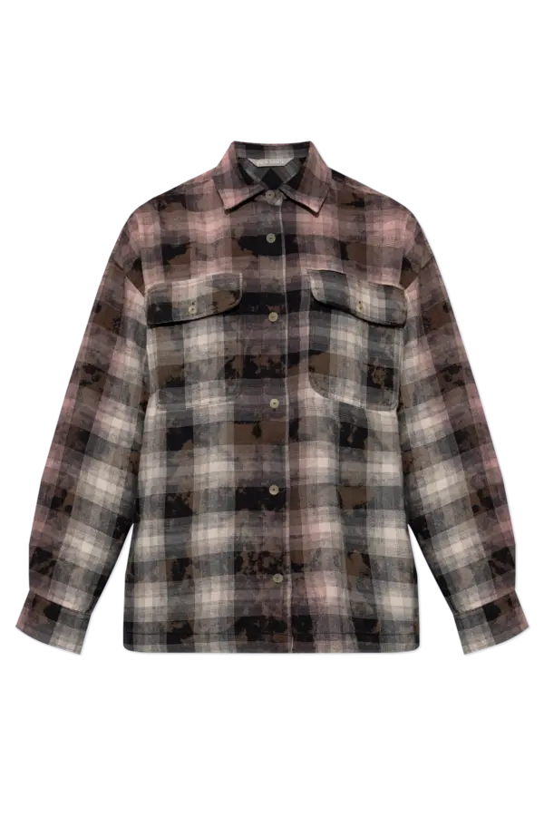 Palm Angels Checked Pattern Shirt - Multicolour