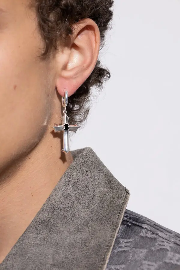 MISBHV Plated Brass Cross Earrings