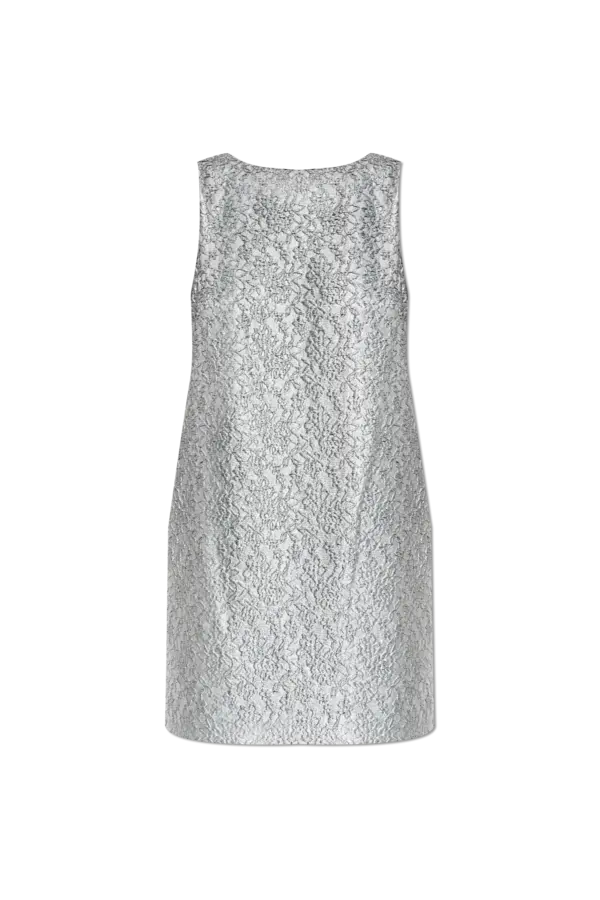 Kate Spade New York Sleeveless Mini Shift Dress - Silver