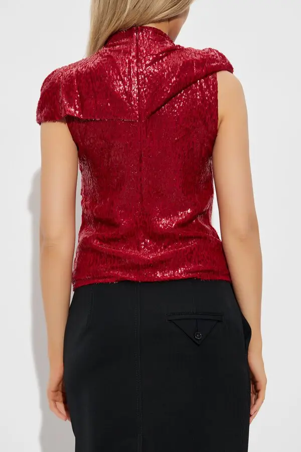 SELF-PORTRAIT Lurex Thread Top