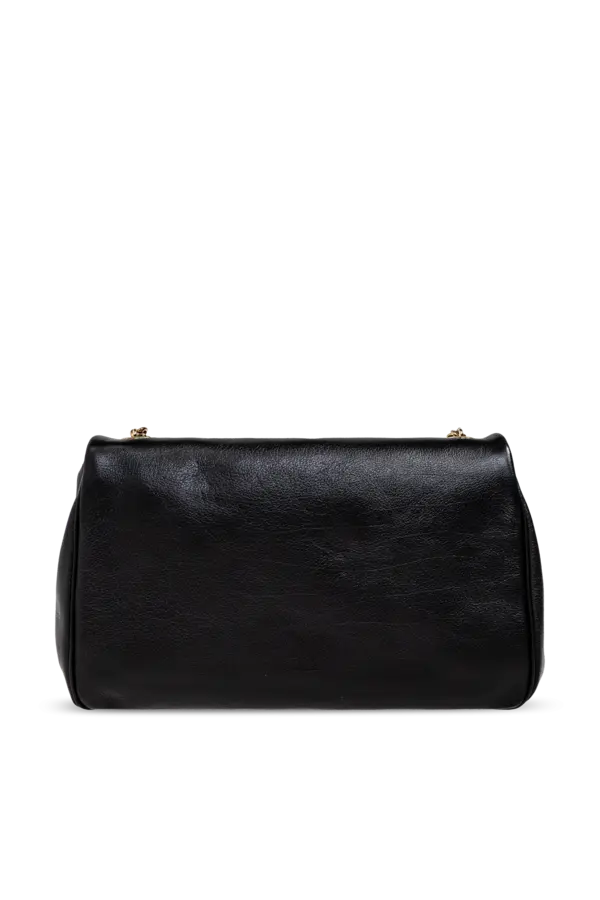 Chloé Shoulder Bag With Gold Chain - Black