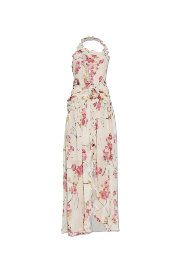 Blumarine Floral Print Maxi Gown