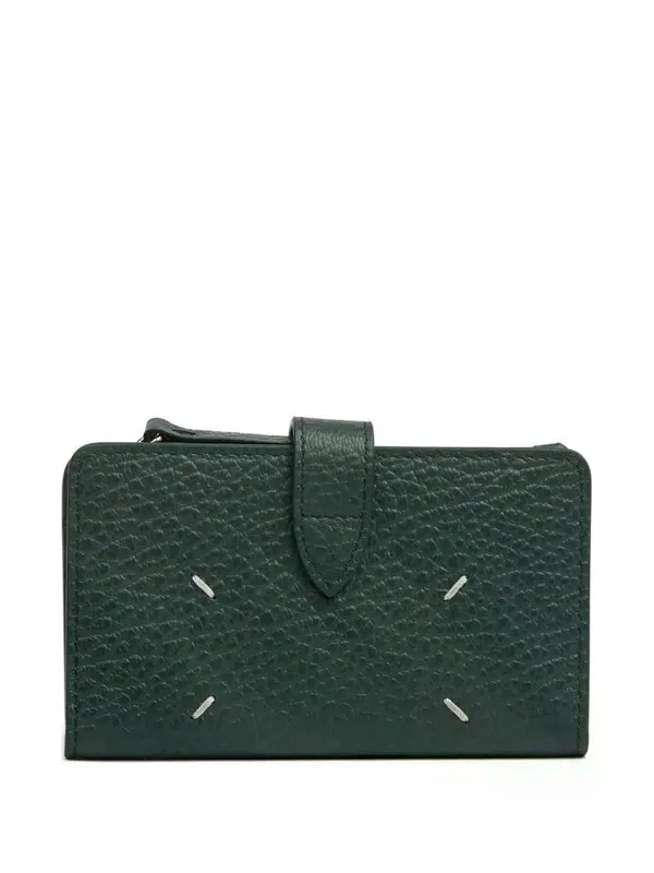MAISON MARGIELA Four Stitches Zip Wallet - Green
