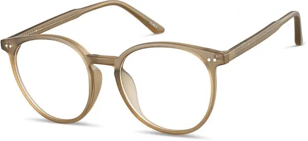 Zenni Round Frame Eyeglasses - Brown