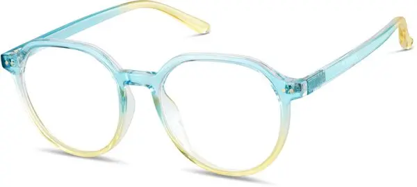 Zenni Recycled Pet Round Eyeglasses Frame - Oceana