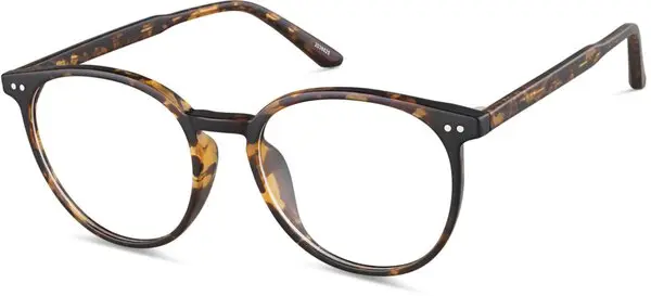 Zenni Recycled Pet Round Eyeglasses Frame - Tortoiseshell