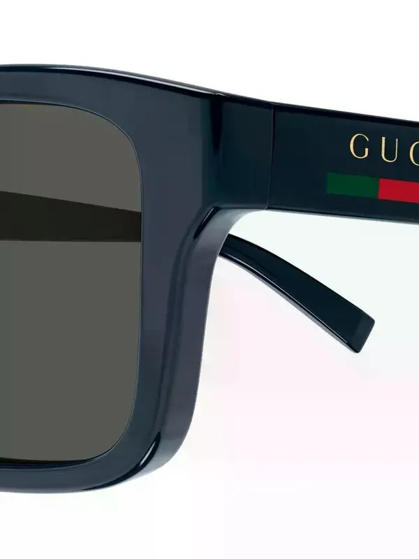 Gucci Gg1986sa Rectangle Sunglasses - Blue