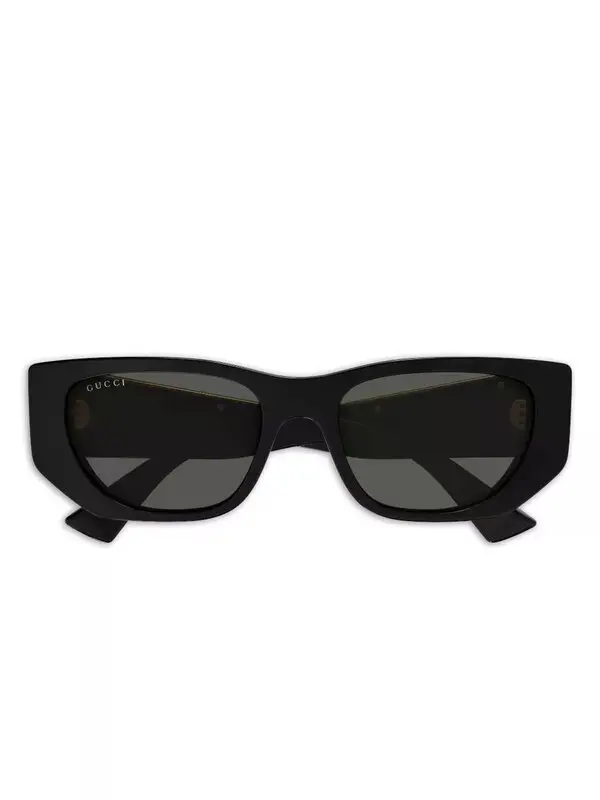 Gucci Geometric Frame Sunglasses - Black