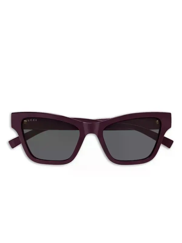 Gucci Cat-eye Stripe Sunglasses - Purple