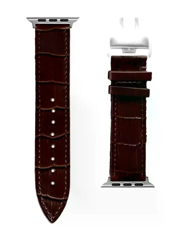 VELANTE Leather Apple Watch Strap - Brown