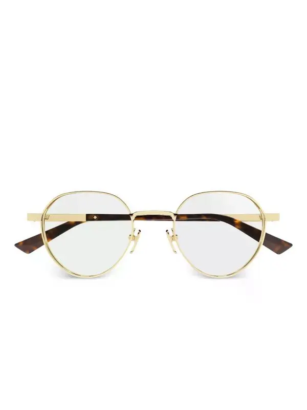 Gucci Round-frame Glasses - Gold