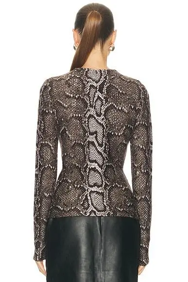 Gabriela Hearst Asha Top - Greyscale