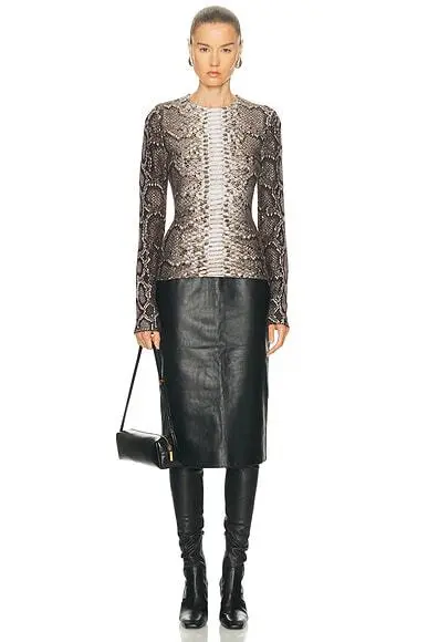 Gabriela Hearst Asha Top - Greyscale