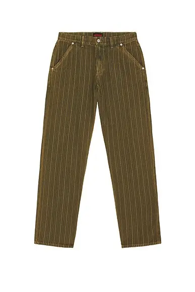 PLEASURES Rail Stripe Work Pants