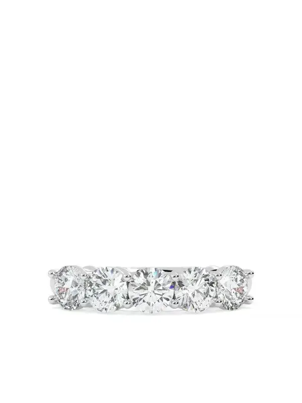 TILLA 14k White Gold 1.5 Tcw Laboratory-grown Diamond Band - Silver