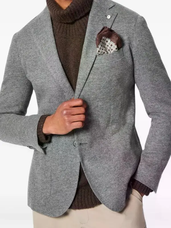 L.B.M. 1911 Single-breasted Jersey Jacket - Grey