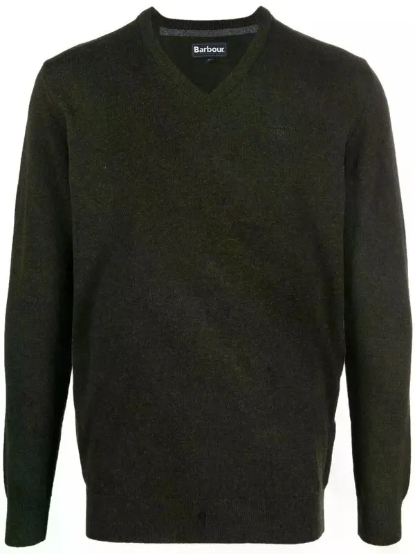 Barbour Essential V-neck Wool Sweater