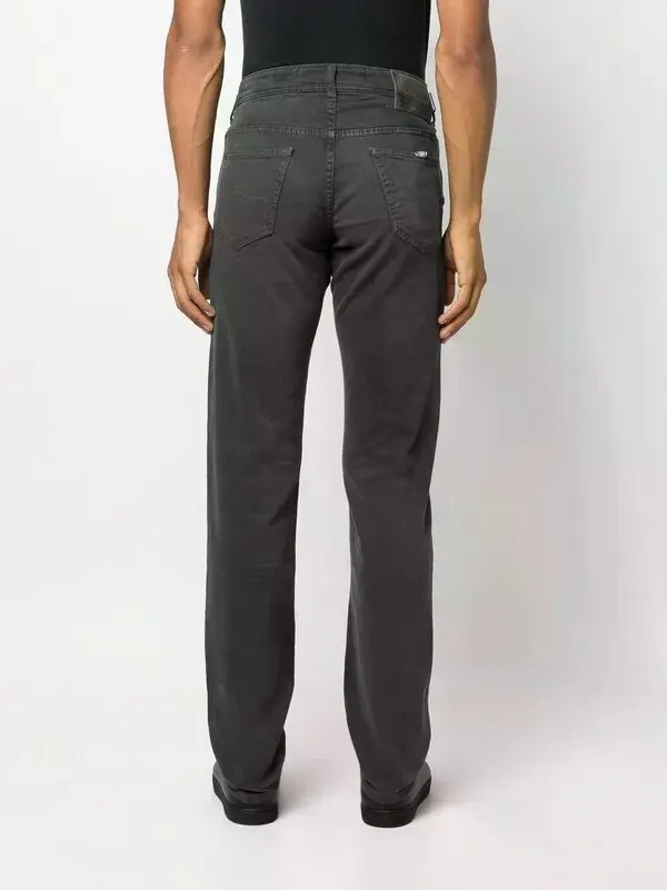Jacob Cohen Dark Wash Straight-leg Trousers - Grey
