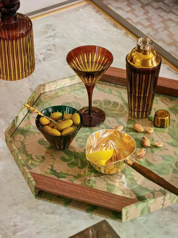 L'Objet Fortuny Octagon Tray