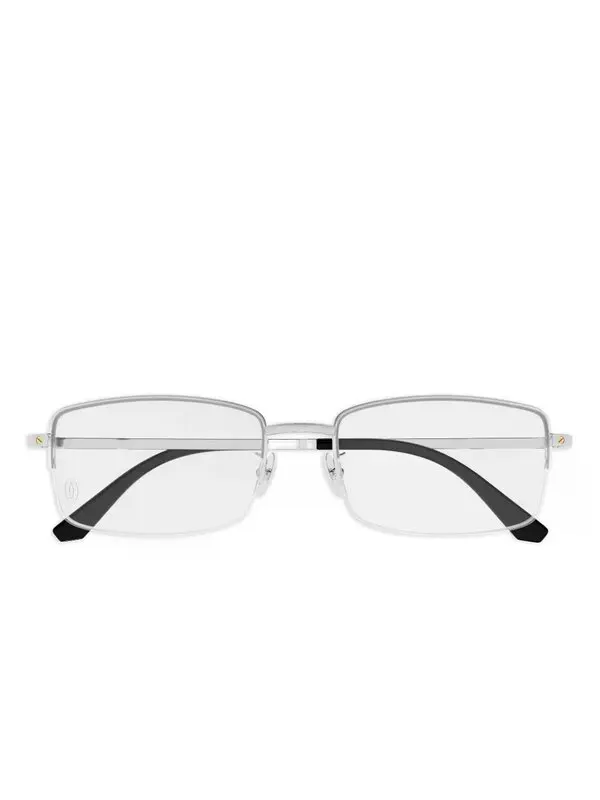 Cartier Rectangle-frame Glasses - Grey