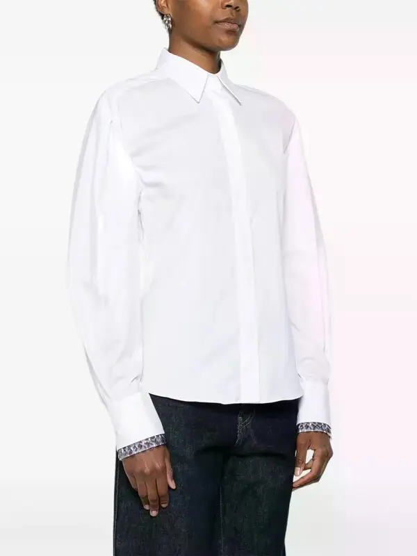 Brunello Cucinelli Point-collar Embellished Shirt