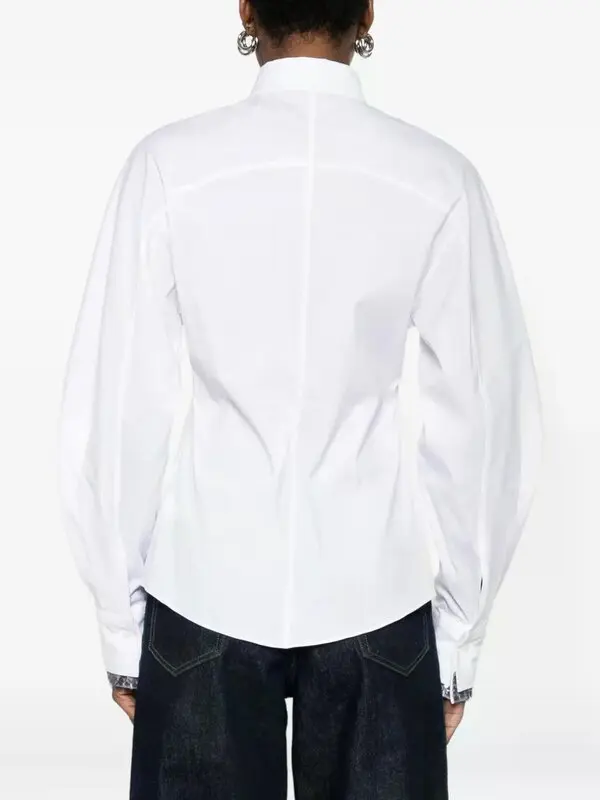 Brunello Cucinelli Point-collar Embellished Shirt