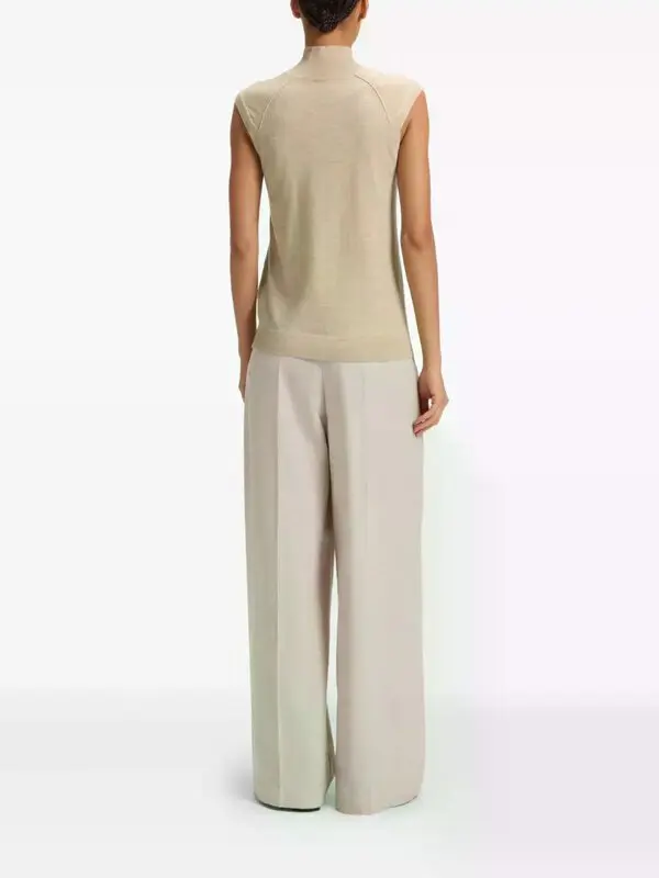 BOSS Sleeveless High-neck Top