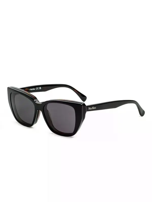 Max Mara Cat-eye Frame Tinted Sunglasses - Black