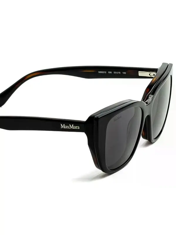 Max Mara Cat-eye Frame Tinted Sunglasses - Black