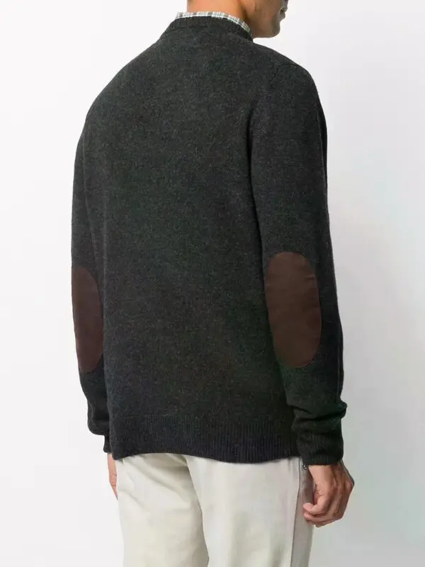 Barbour Patch Detail Crew Neck Jumper
