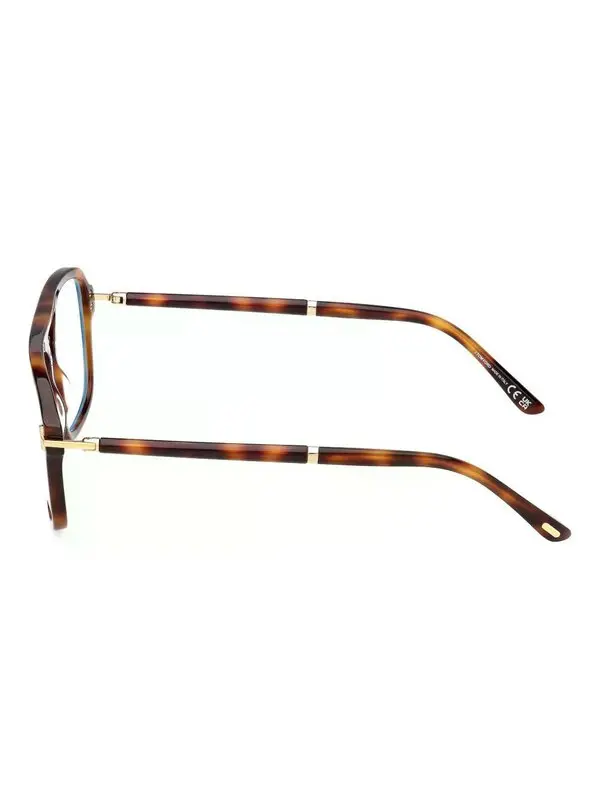 TOM FORD Pilot-frame Glasses - Brown