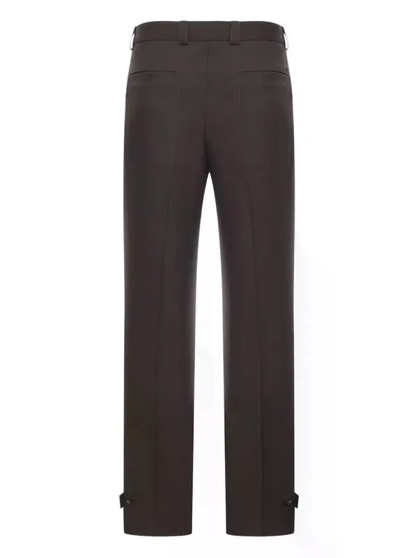 Gucci Buttoned Wool Pants - Brown