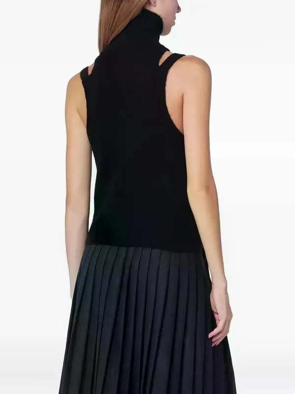 ROBERTO COLLINA Cut-out Turtleneck Top