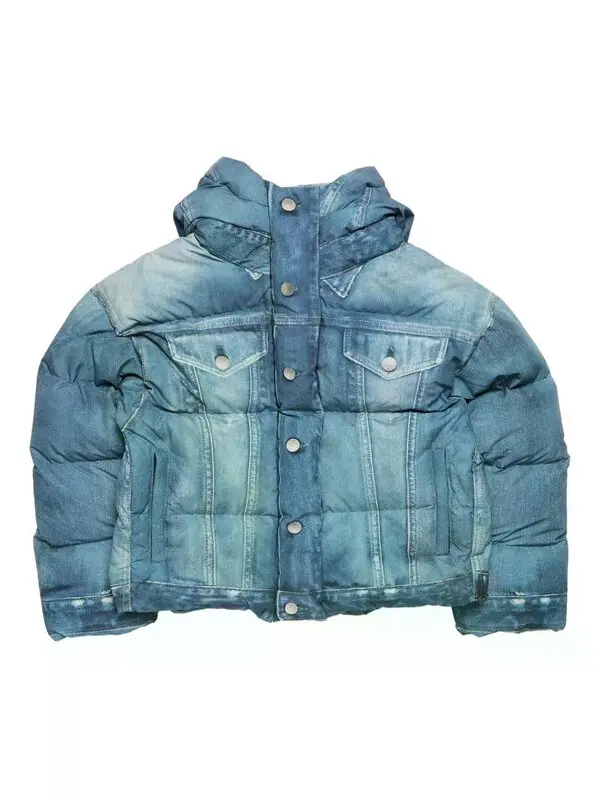 Acne Studios Denim Puffer Jacket - Blue