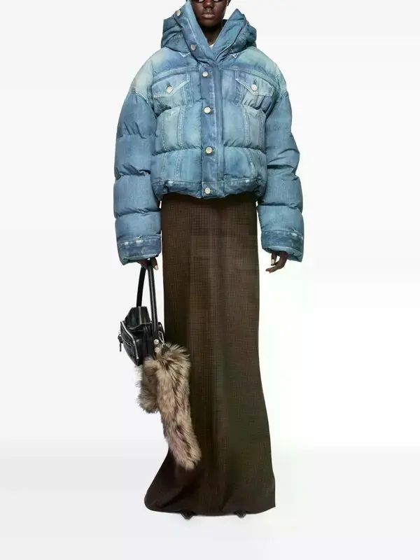 Acne Studios Denim Puffer Jacket - Blue