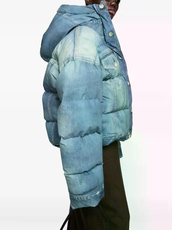 Acne Studios Denim Puffer Jacket - Blue