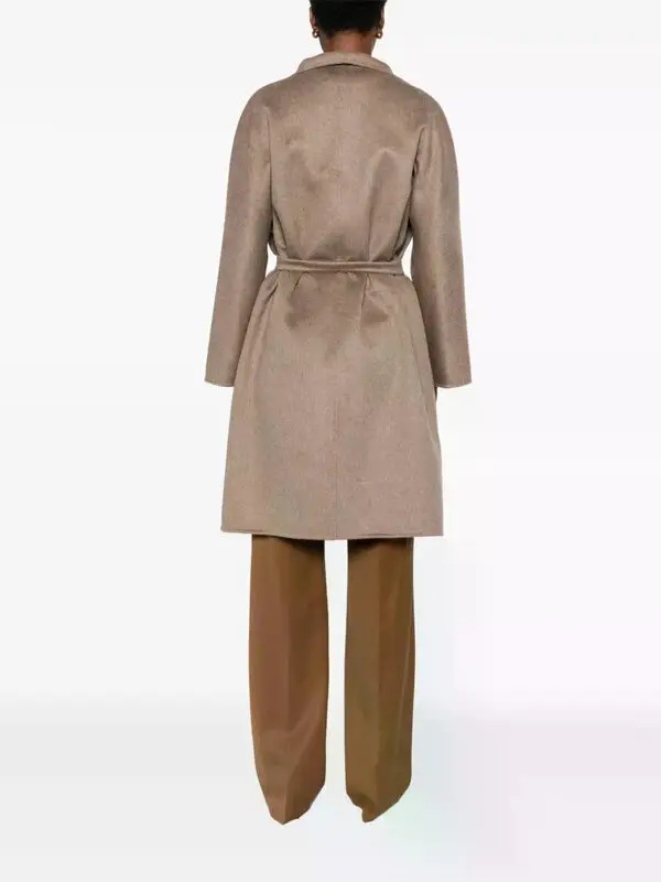 Max Mara Hooded Belted Cashmere Coat