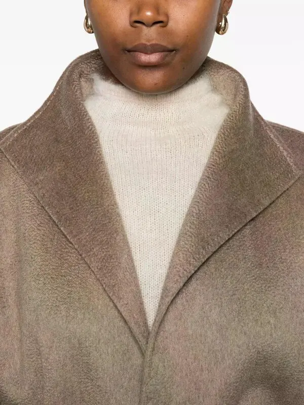 Max Mara Hooded Belted Cashmere Coat