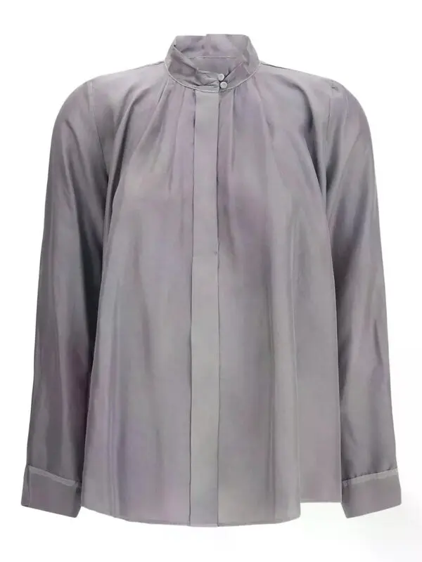 FORTE_FORTE Crater-collar Button Shirt