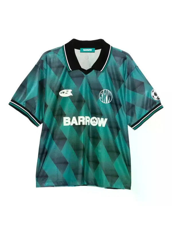 BARROW Printed Polo Shirt - Green