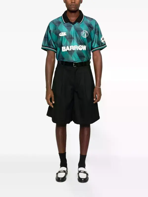 BARROW Printed Polo Shirt - Green