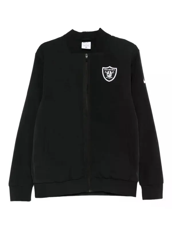 Nike Raiders Logo Print Bomber Jacket - Black