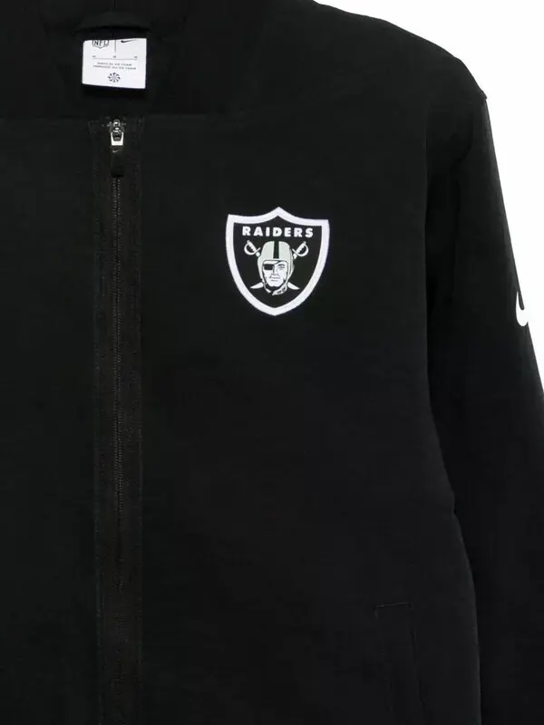 Nike Raiders Logo Print Bomber Jacket - Black