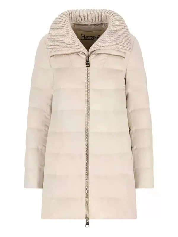 Herno Knitted-collar Coat
