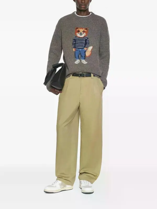 Maison Kitsuné Fox Graphic Crewneck Sweater