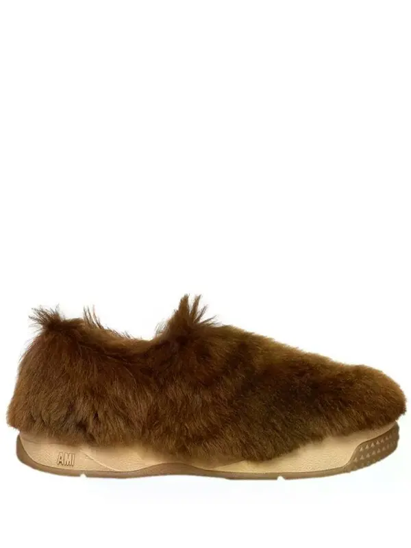 AMI Paris Long Hairs 1509 Mule Sneakers - Brown