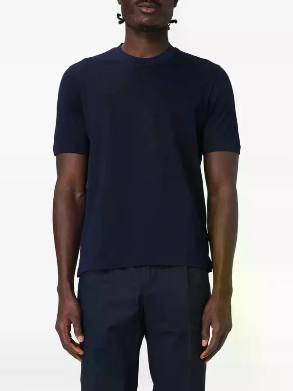 ZANONE Short-sleeves Cotton T-shirt - Blue