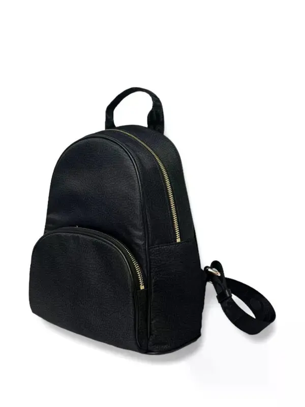 Borbonese Medium Zipped Backpack - Black